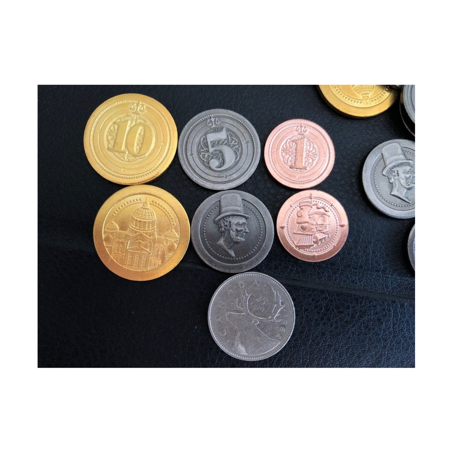 50 Metal Coin Board Game Upgrade Set (Industrial Coins) - - Walmart.com