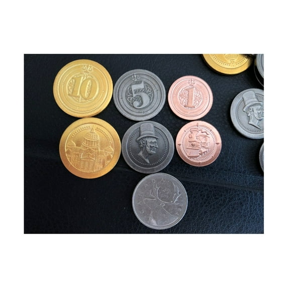 50 Metal Coin Board Game Upgrade Set (Industrial Coins) - Walmart.com