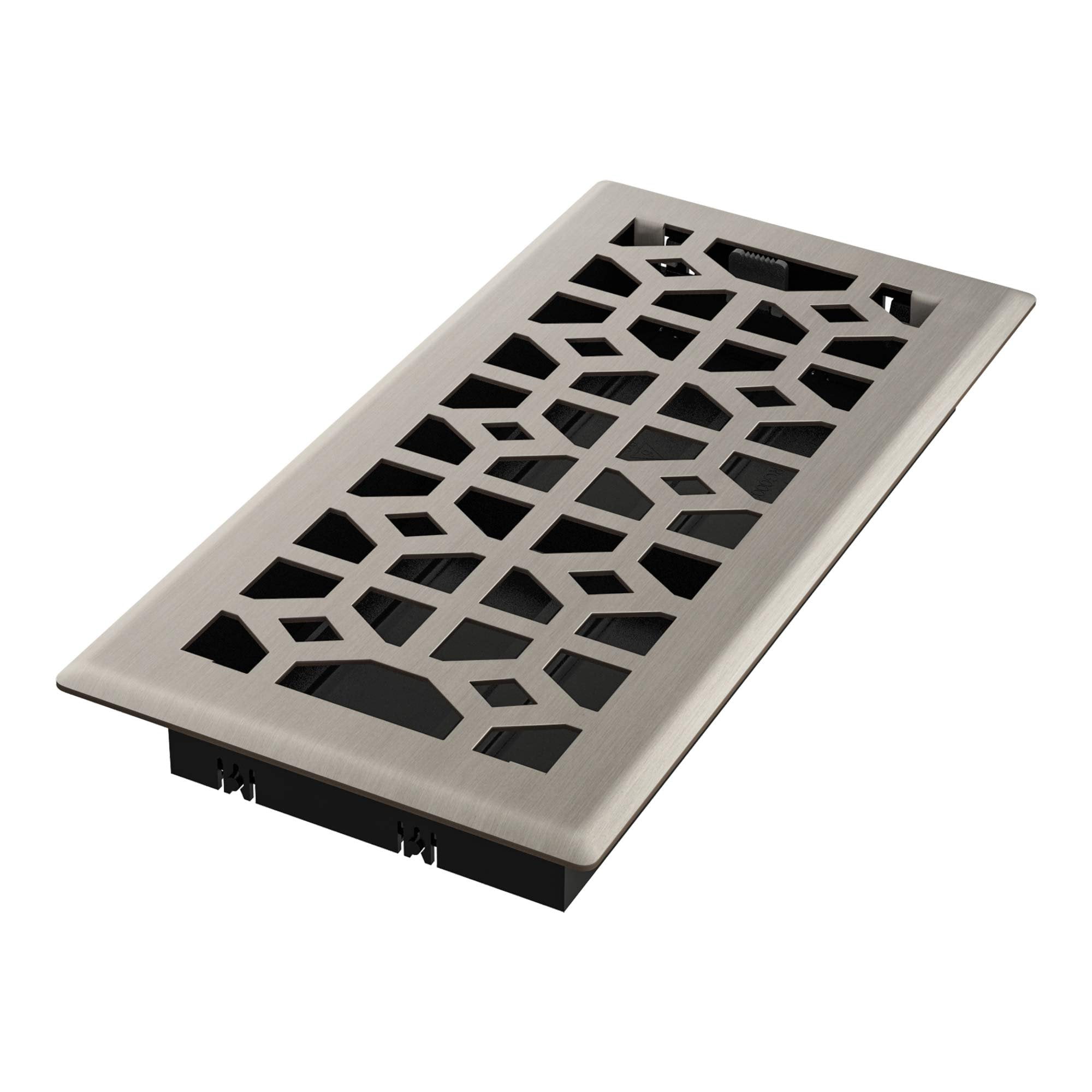 Imperial RG3395 Templar Decorative Floor Register, 4x10 Inch, Brushed ...