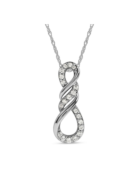 Infinity Circle Diamond Necklaces