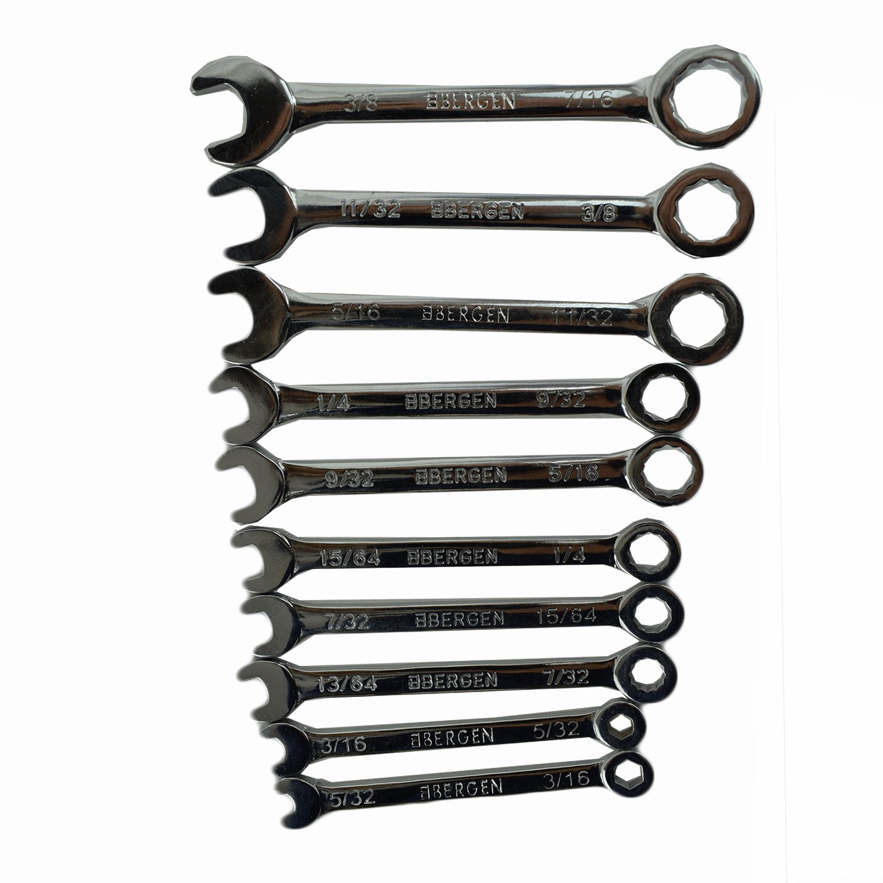 Imperial SAE AF Mini Combination Ring Spanner Set 3/16" - 7/16" 10pc ...