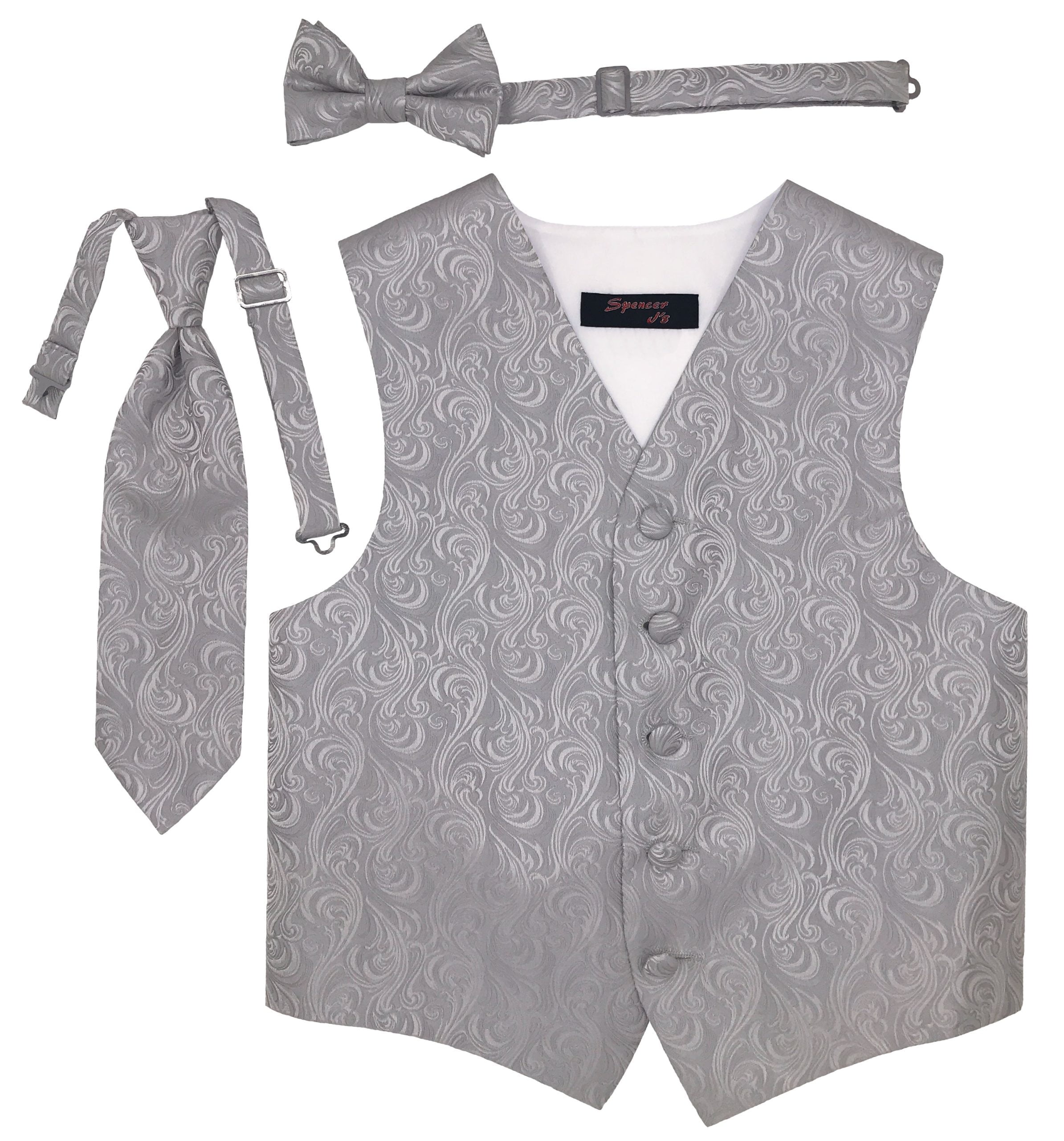 Imperial Silver Boys Satin Vest Spencer J - Boys 13-14 - Walmart.com