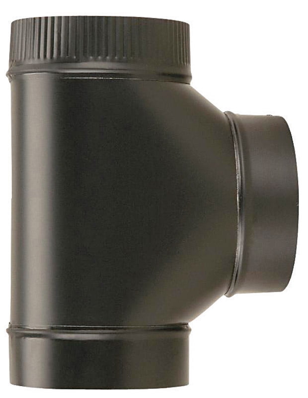 Imperial Manufacturing Group Tee Joint Black Pipe Fitting - 7 In, 24 Ga ...