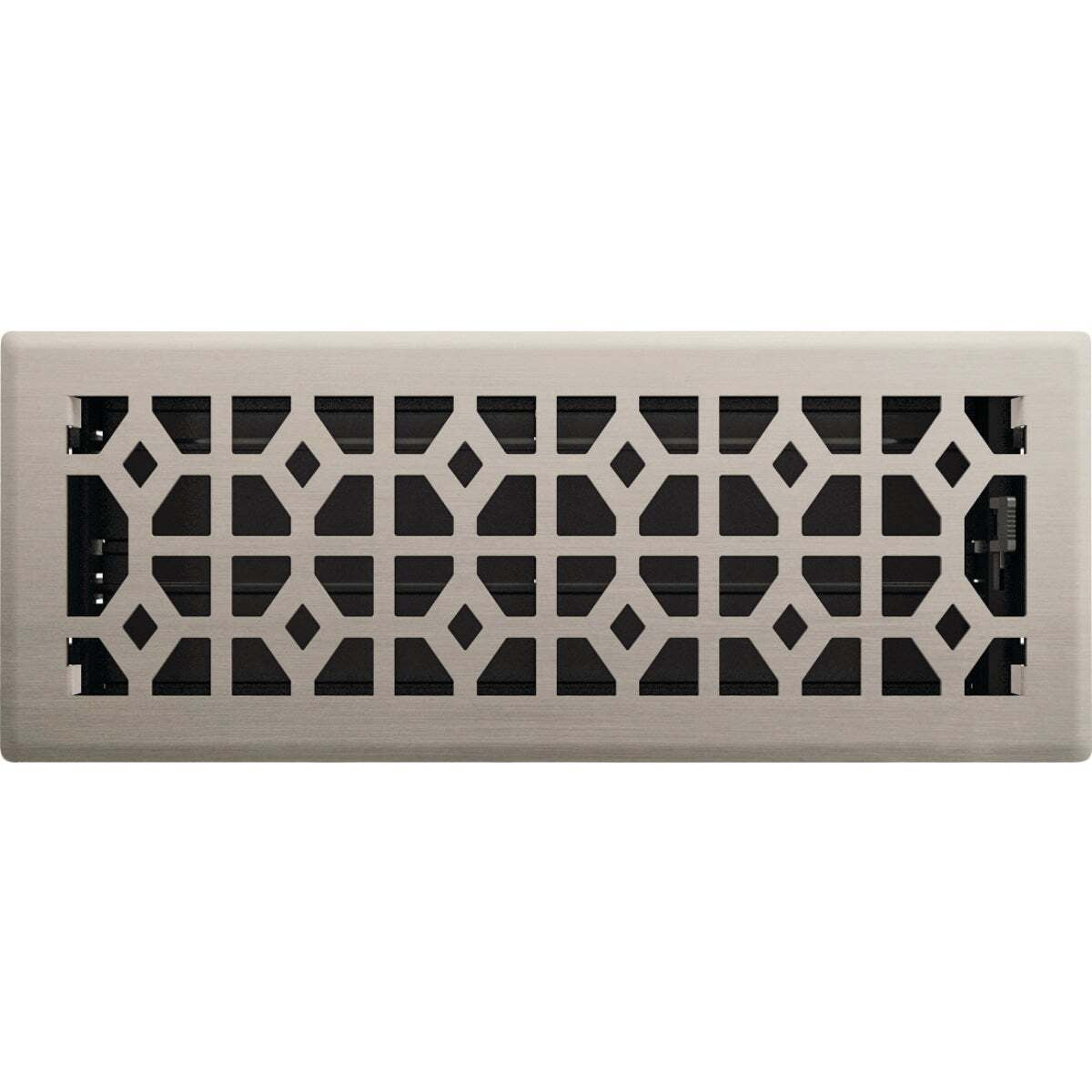 Imperial Templar 4 In. x 12 In. Brushed Nickel Steel Floor Register ...