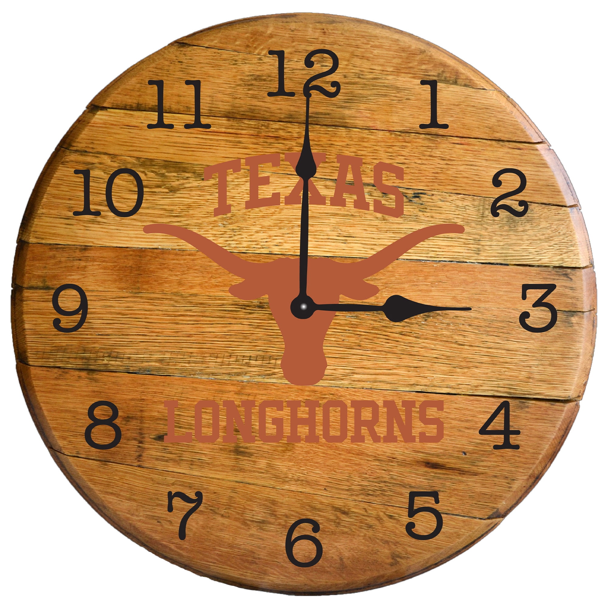 Imperial Texas Longhorns Logo Oak Barrel Clock - Walmart.com