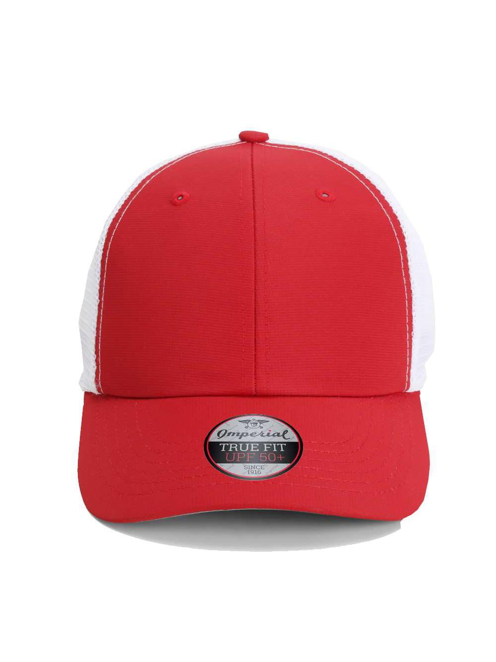 Imperial - The Original Sport Mesh Cap - X210SM - Red/ White - Size ...