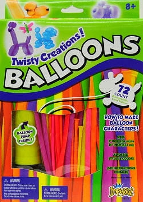 Imperial Toy Twisty Balloons 72 Balloon Set With Pump - Walmart.com