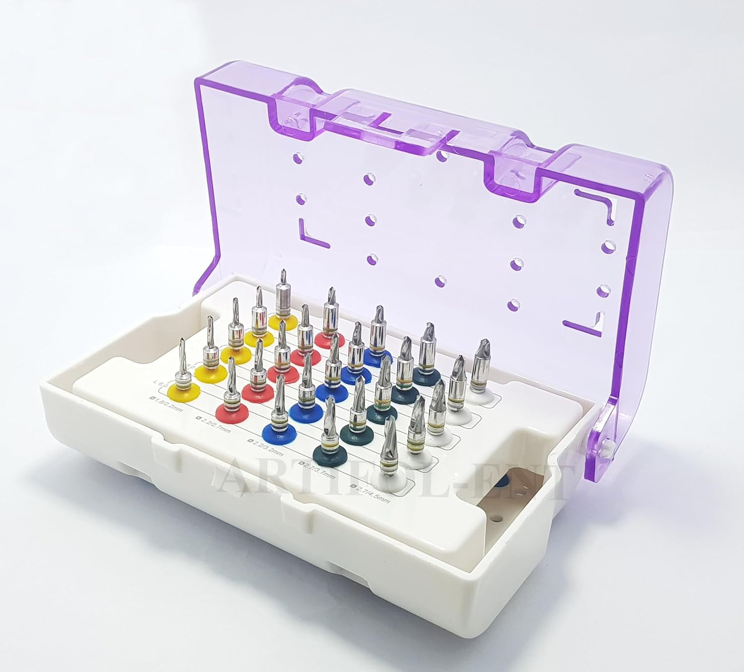Implant Conical Drills Set with Stoppers, Implant Kit with Storage Box ...