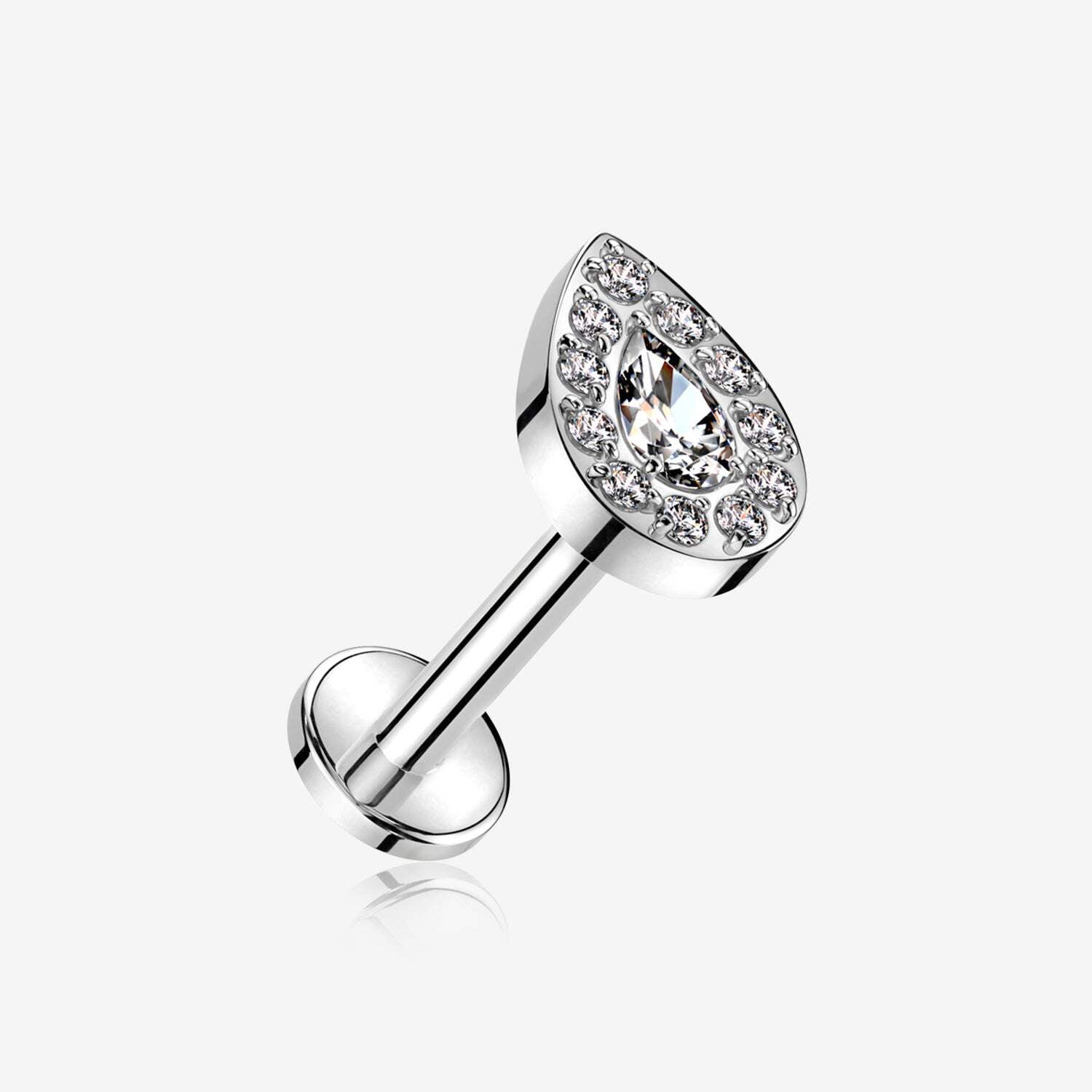 Implant Grade Titanium Brilliant Teardrop Sparkle Internally Threaded ...