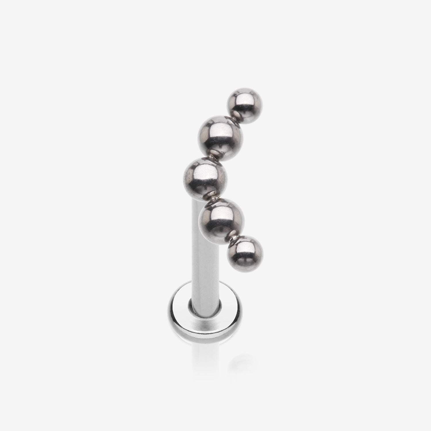 Implant Grade Titanium Crescent Curve Beaded Ball Top Internally ...