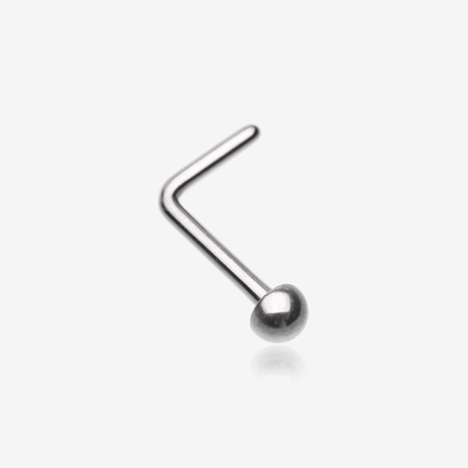 Implant Grade Titanium Dome Top L-Shaped Nose Ring - Walmart.com