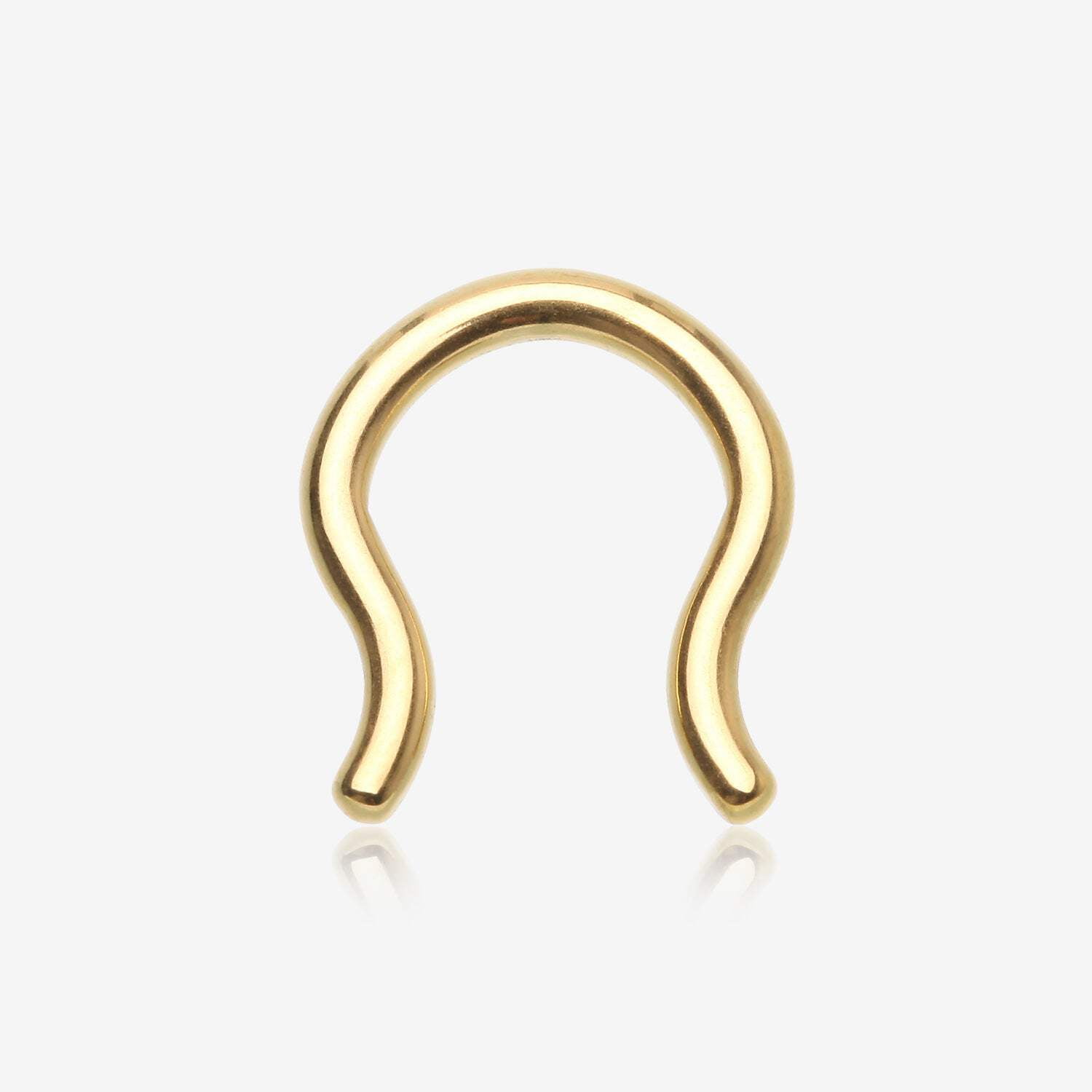 Implant Grade Titanium Gold PVD Basic Septum Retainer - Walmart.com
