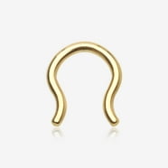 16GA | 14GA Colored Tension Captive Titanium IP Over 316L Surgical Implant Grade Steel Bead Ring ...