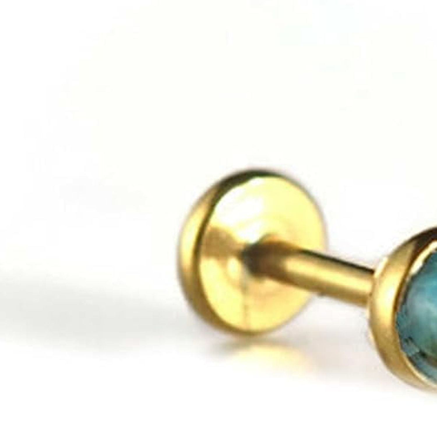 Implant Grade Titanium Threadless Push Pin Natural Turquoise With ...