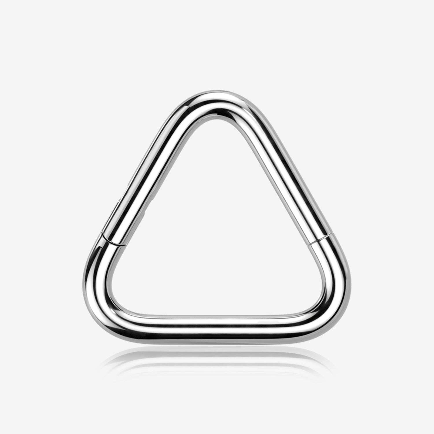 Implant Grade Titanium Triangle Basic Geometric Clicker Hoop Ring ...