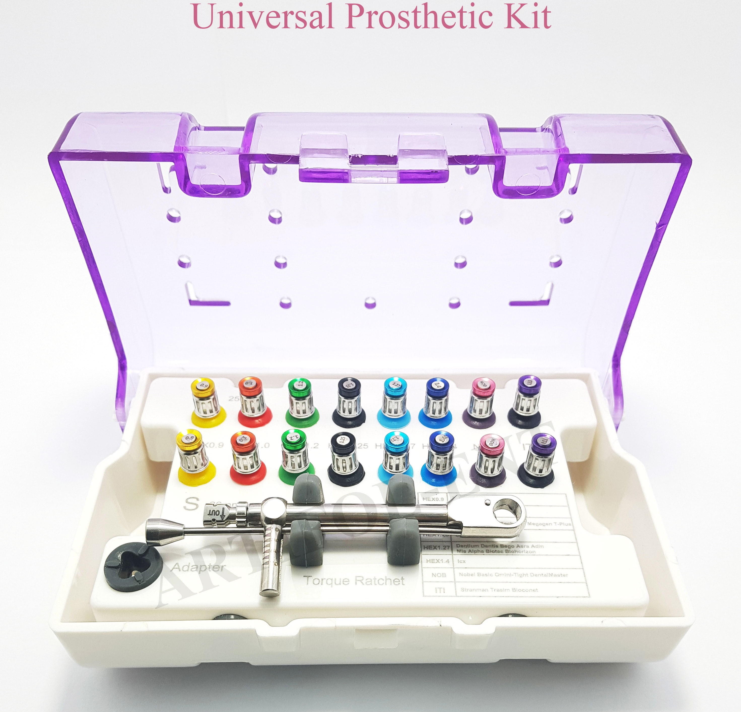Implant Universal Prosthetic Kit , All Major Systems Compatible Driver ...