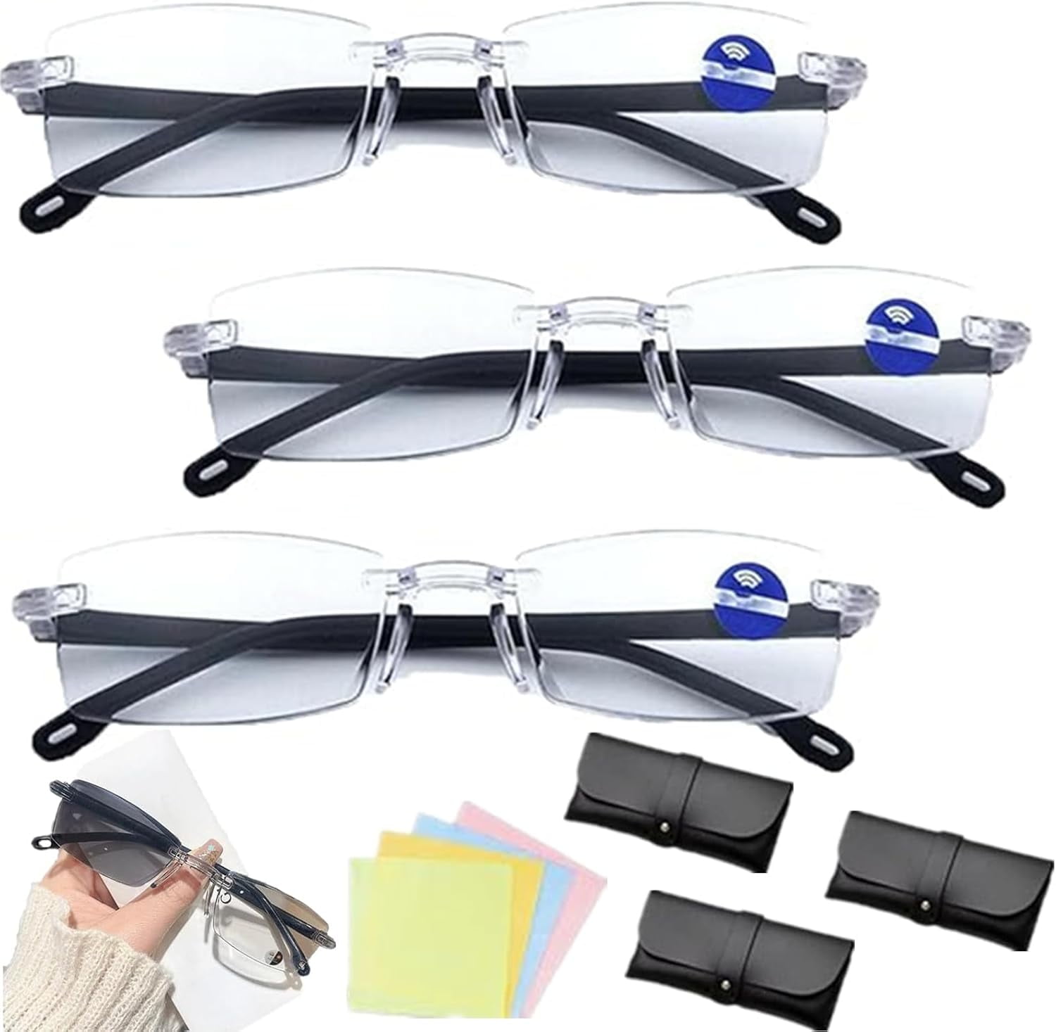 Implementarch Color-changing anti-blue light presbyopia glasses ...