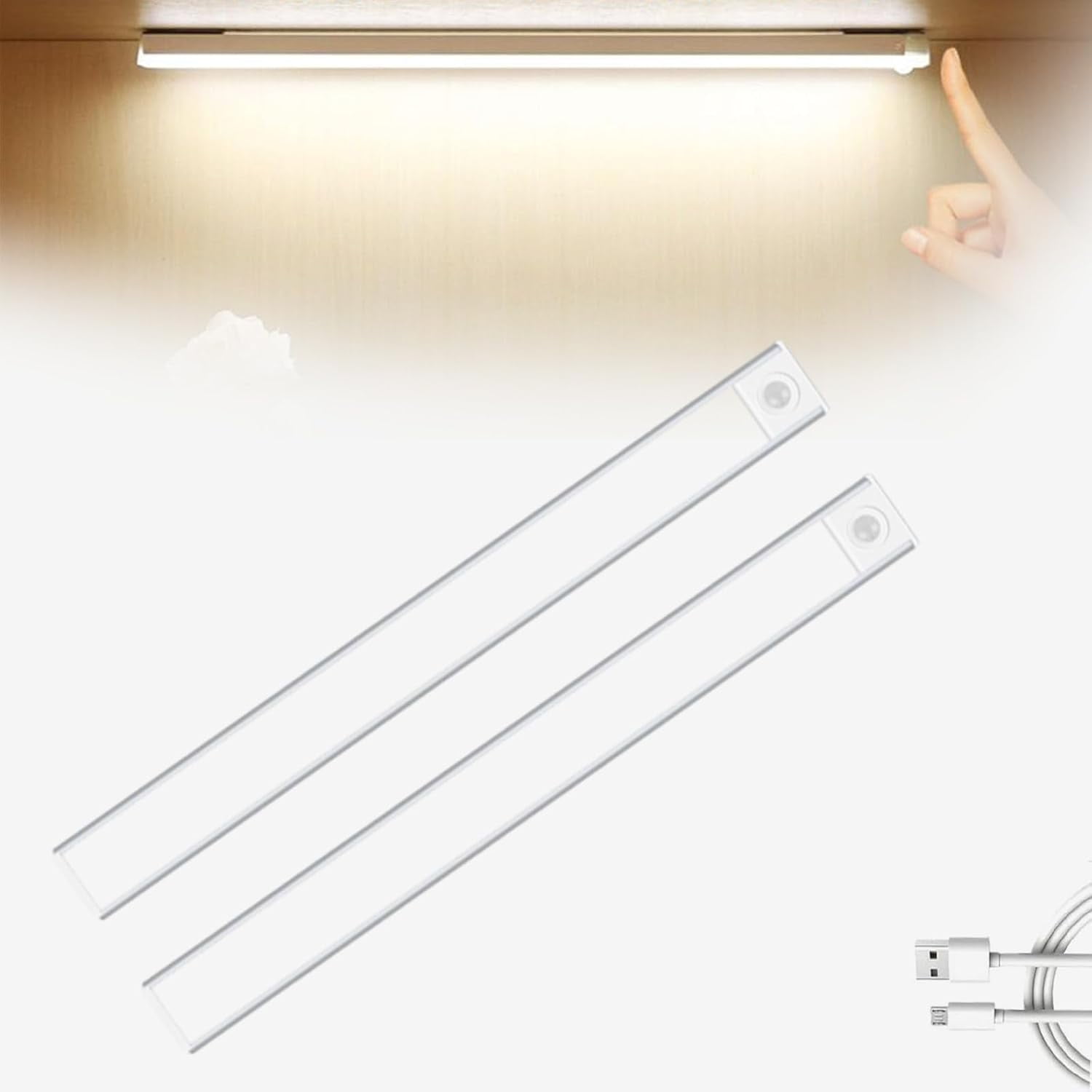 Implicationi Lights, Punch-Free Smart Sensor Magnetic Rechargeable LED ...