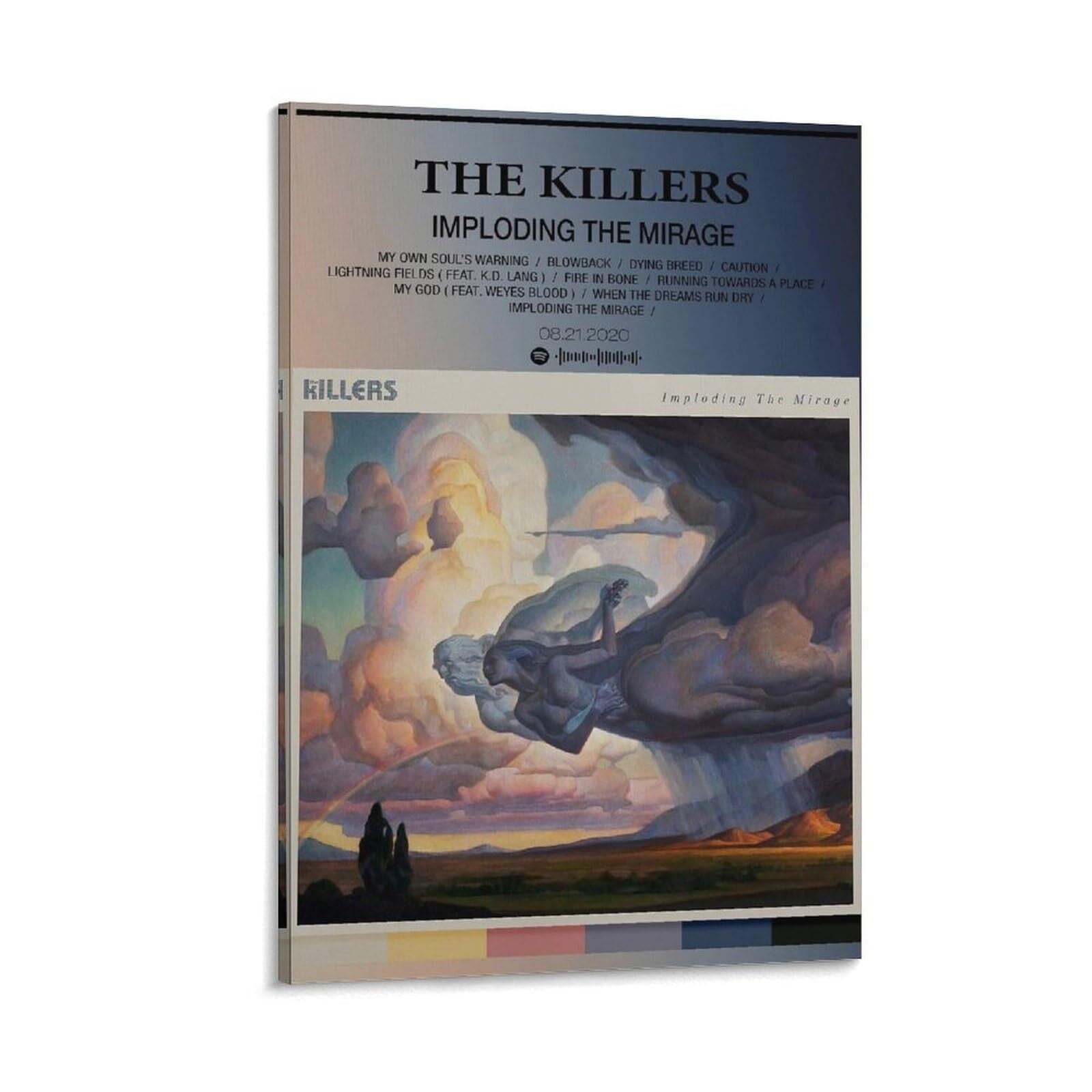 Imploding The Mirage The Killers Canvas Poster Bedroom Decoration ...