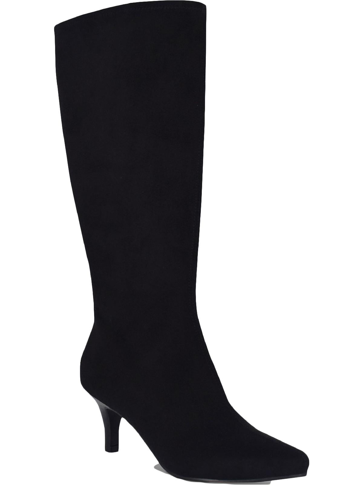 Impo Womens Namora Faux Suede Zip Up Knee-High Boots - Walmart.com