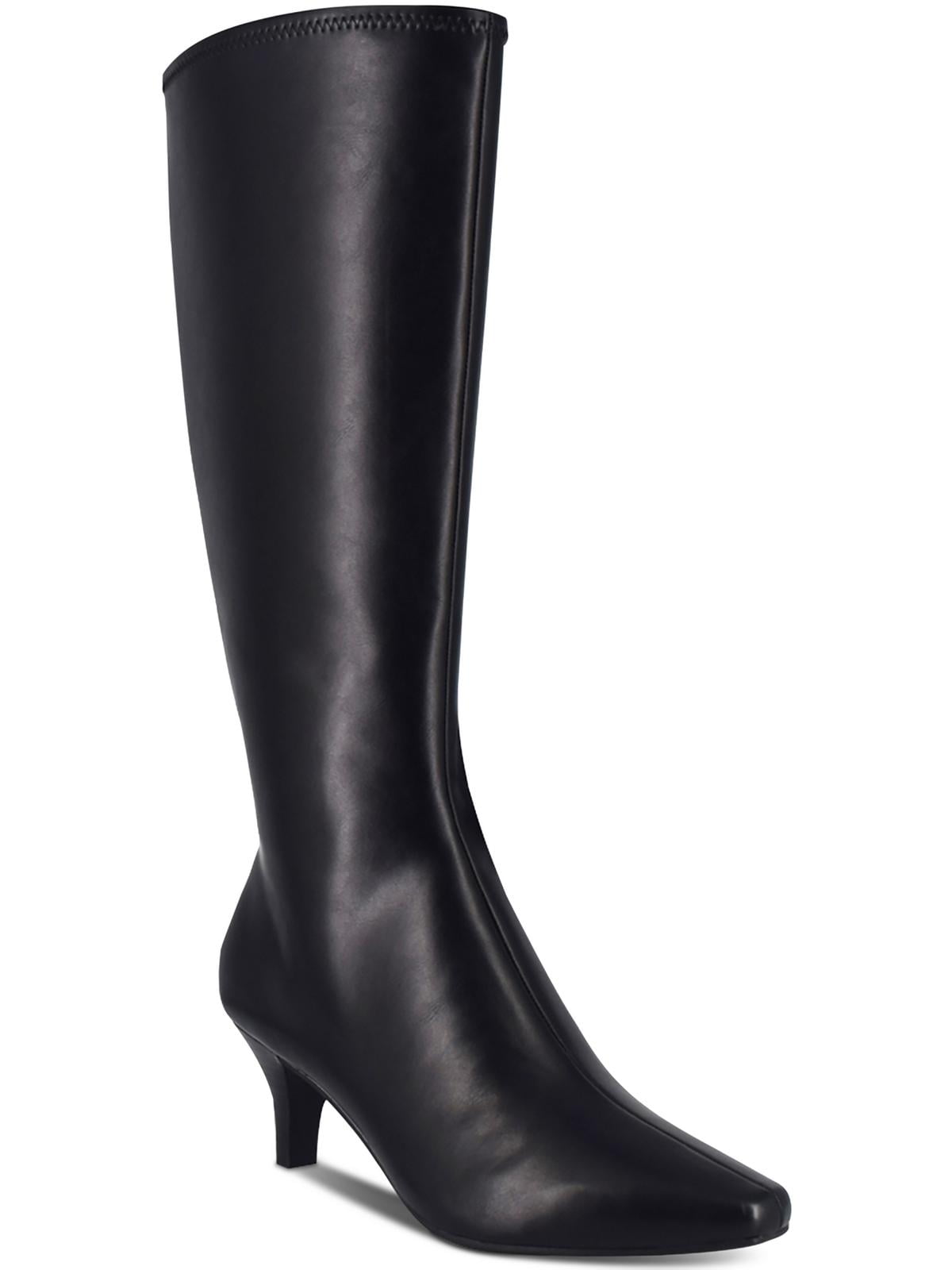 Impo Womens Namora Faux Leather Zip Up Knee-High Boots - Walmart.com