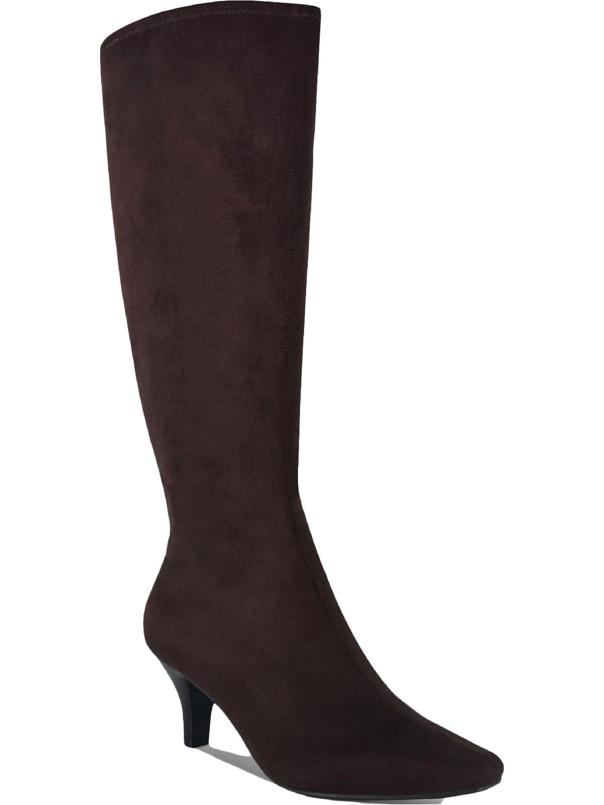 Impo Womens NAMORAWC Faux Suede Pointed Toe Knee-High Boots - Walmart.com