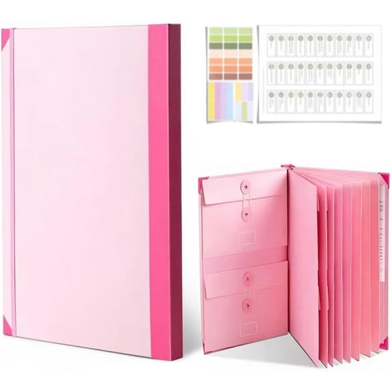 Important Document & Household Organizer Binder for Papers, Passports ...