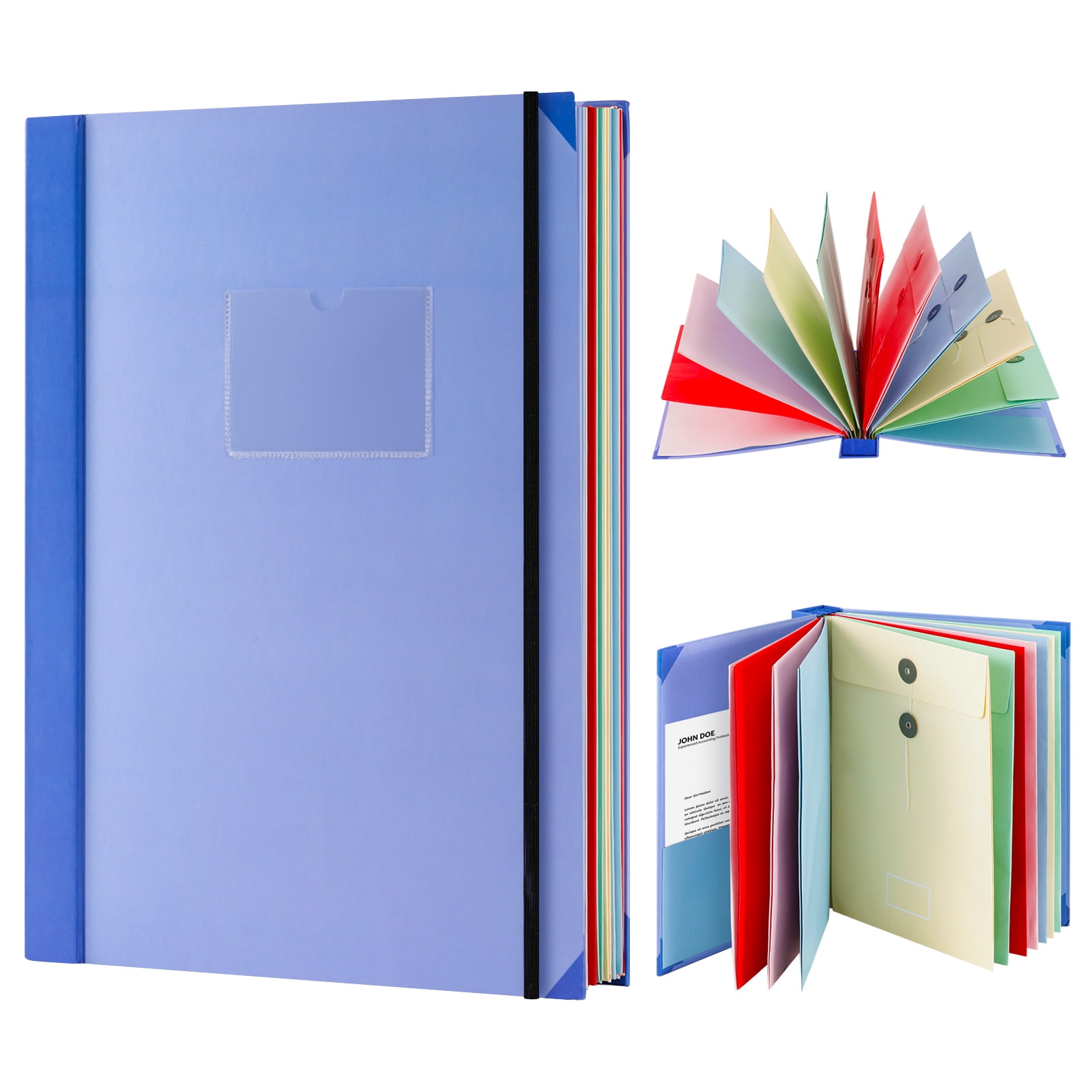 Important Document Organizer,Expandable Folio Folders with Colorful Envelopes ,Labels Pockets ...