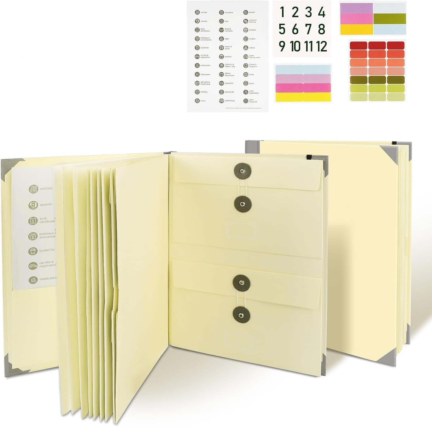 Important Document Organizer, Folio Folders with Pockets .Folder with ...