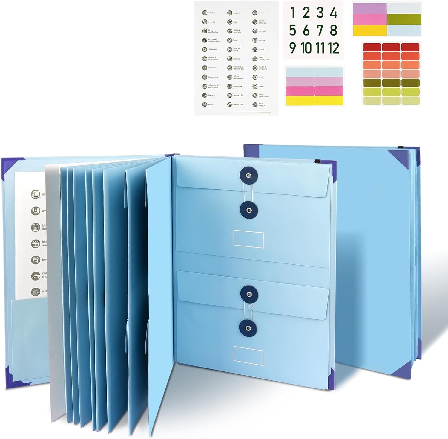 Important Document Organizer, Folio Folders with Pockets .Folder with ...