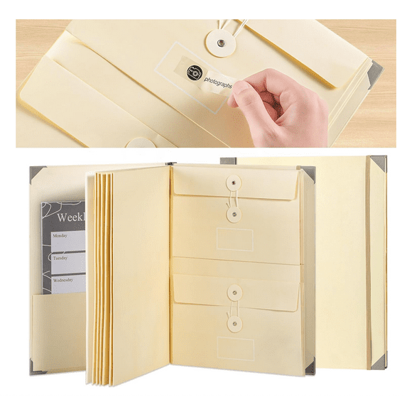 Important Document Organizer Lifebook Document Binder with Sticky Notes ...