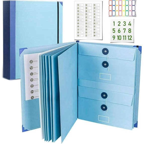 Important Document Organizer Personal Binder Organizer with Labels ...
