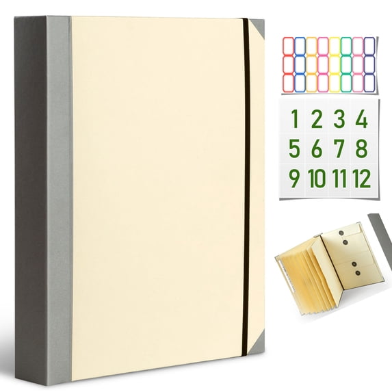 Important Document Organizer with Labels and Pockets, Personal Family ...