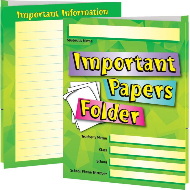 Important Papers Folders - 12 folders - Walmart.com