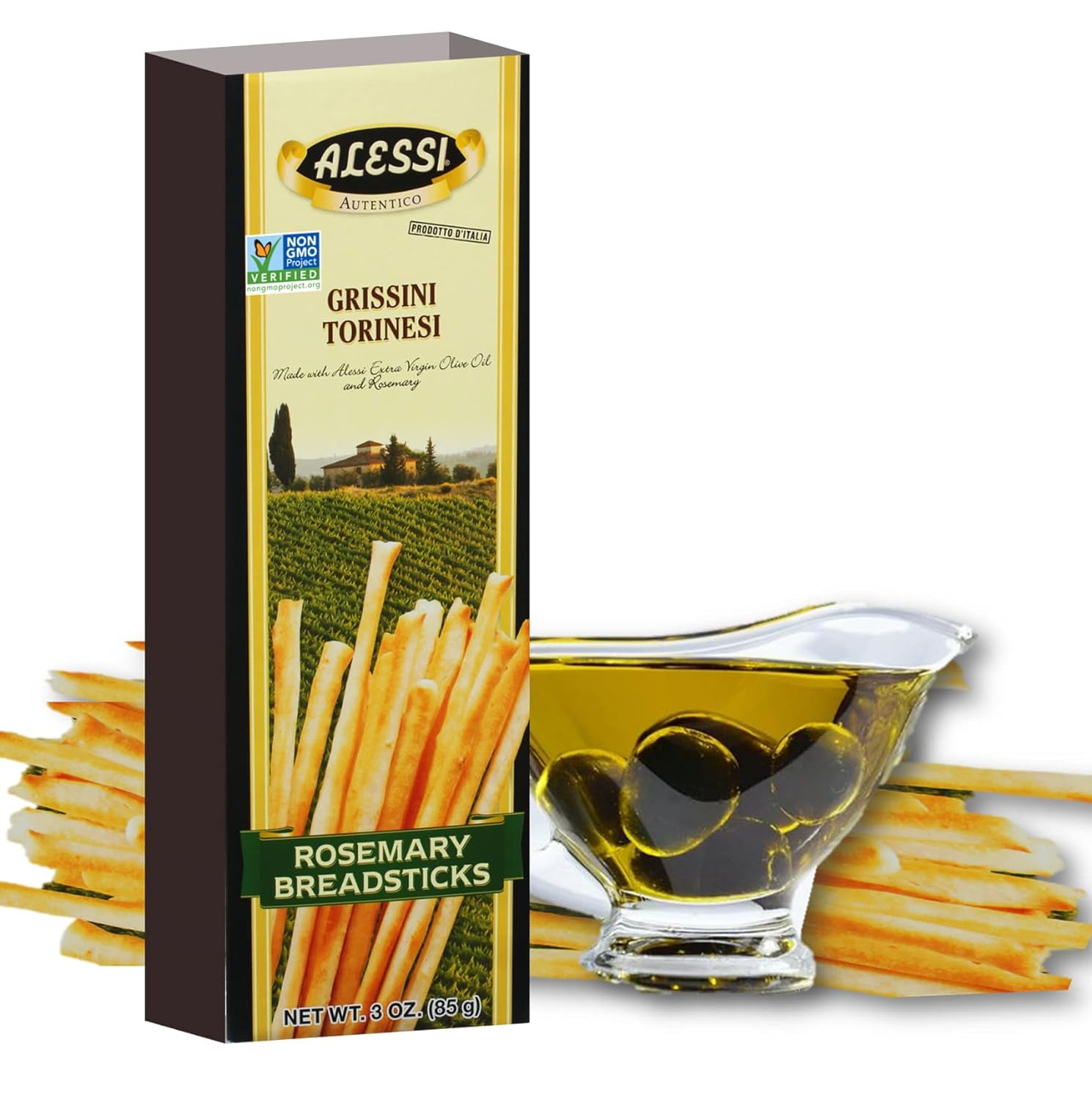 Imported Breadsticks, Rosemary Autentico Italian Crispy Bread Sticks ...