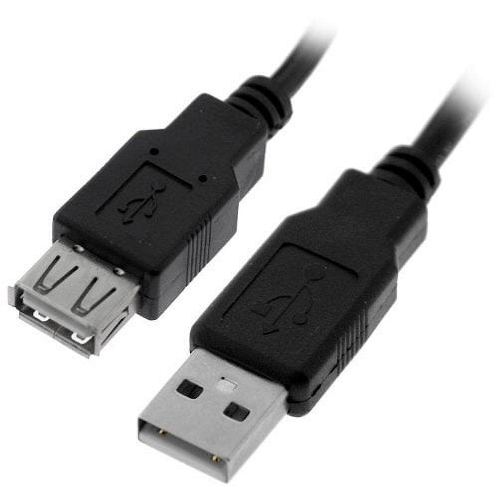Importer520 Black USB 15 Feet 2.0 Extension Cable Type A Male to Type A ...