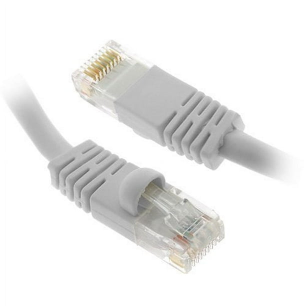 Importer520 Premium White Ethernet LAN Network Cable CAT5e 50FT Gold ...