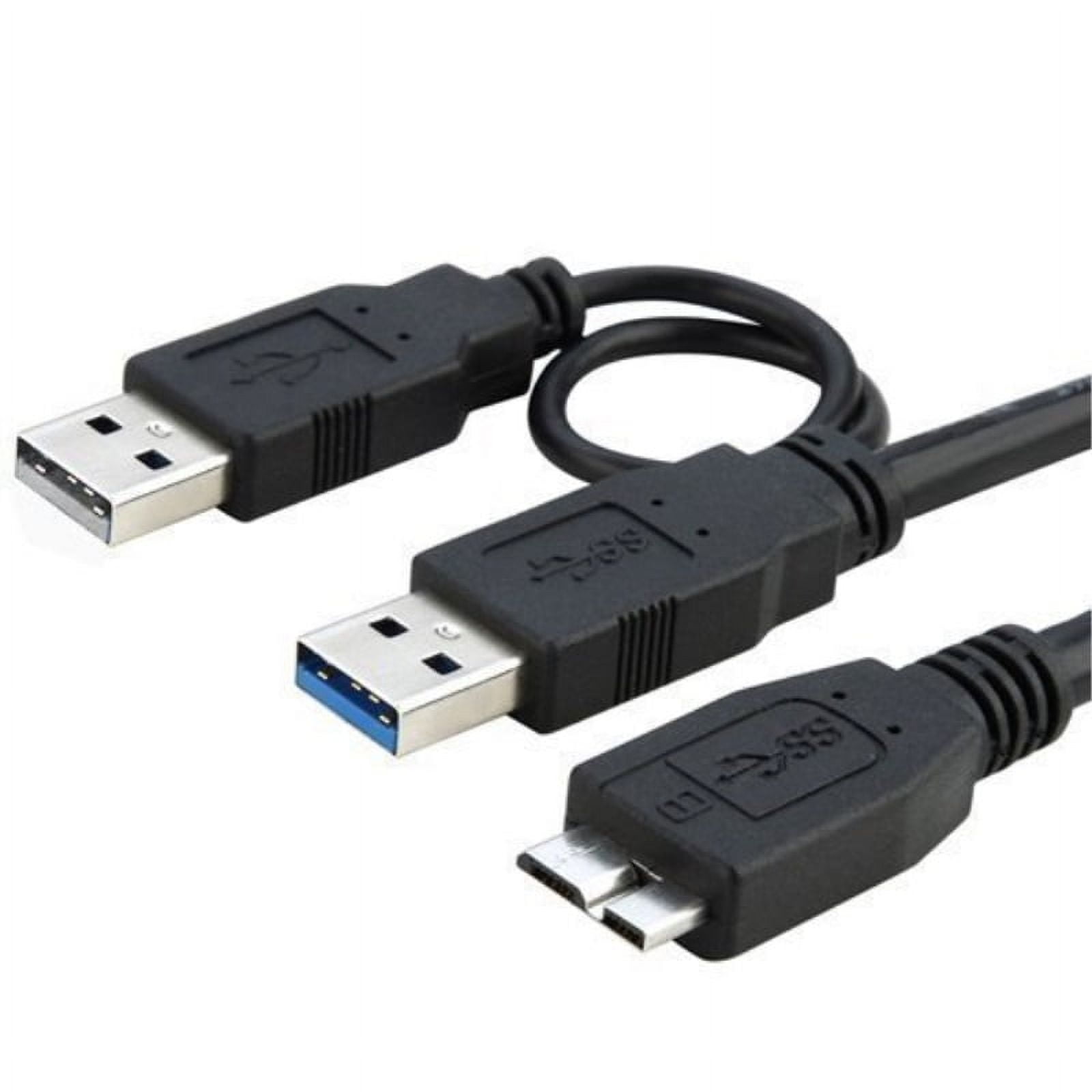 importer520 usb 3.0 dual power y shape 2 x type a to micro b superspeed ...