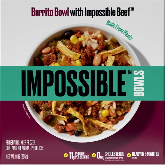 Shop Impossible Bowls, Burritto Bowl with Impossible Beef, 9oz (Frozen ...