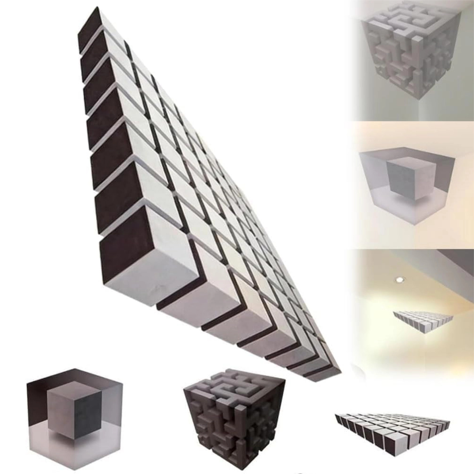 Impossible Corners–Wall Art That Reshapes Reality,3D Wall Art Illusion ...