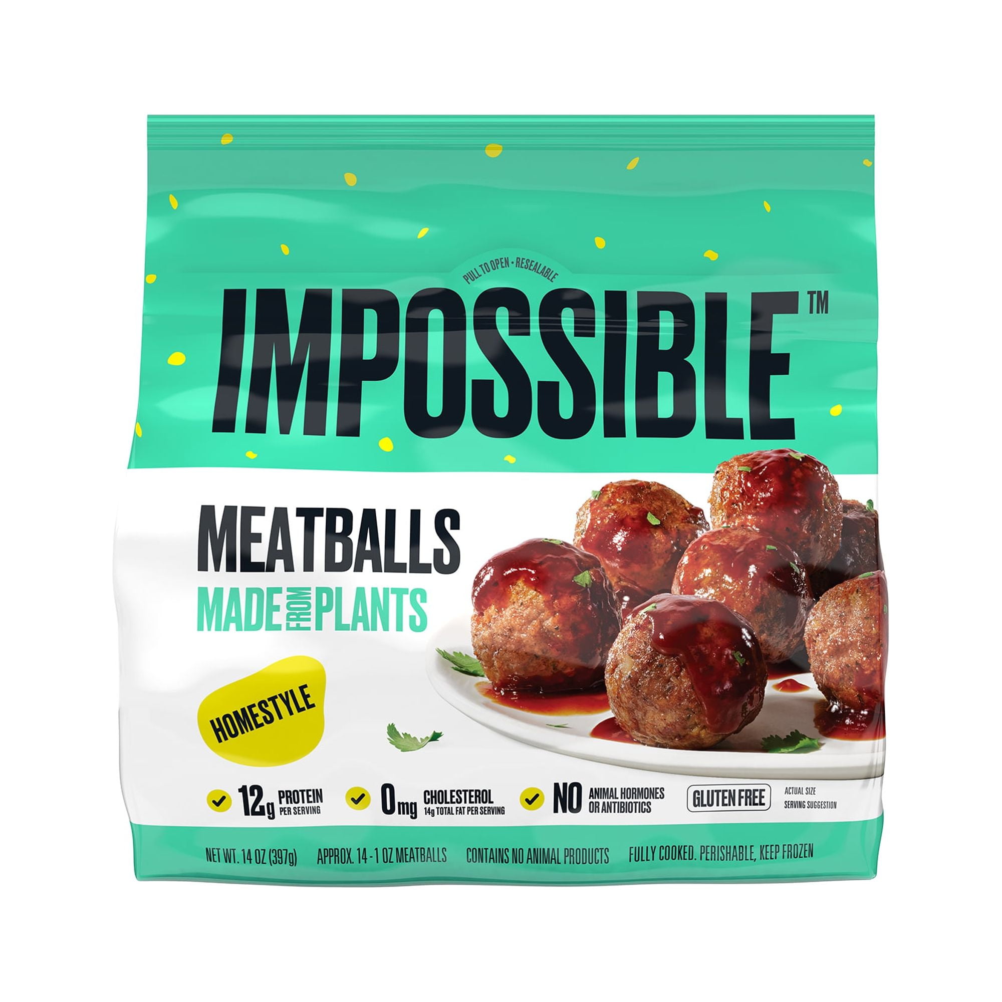 Impossible Foods Homestyle Meatballs, 14oz - Walmart.com