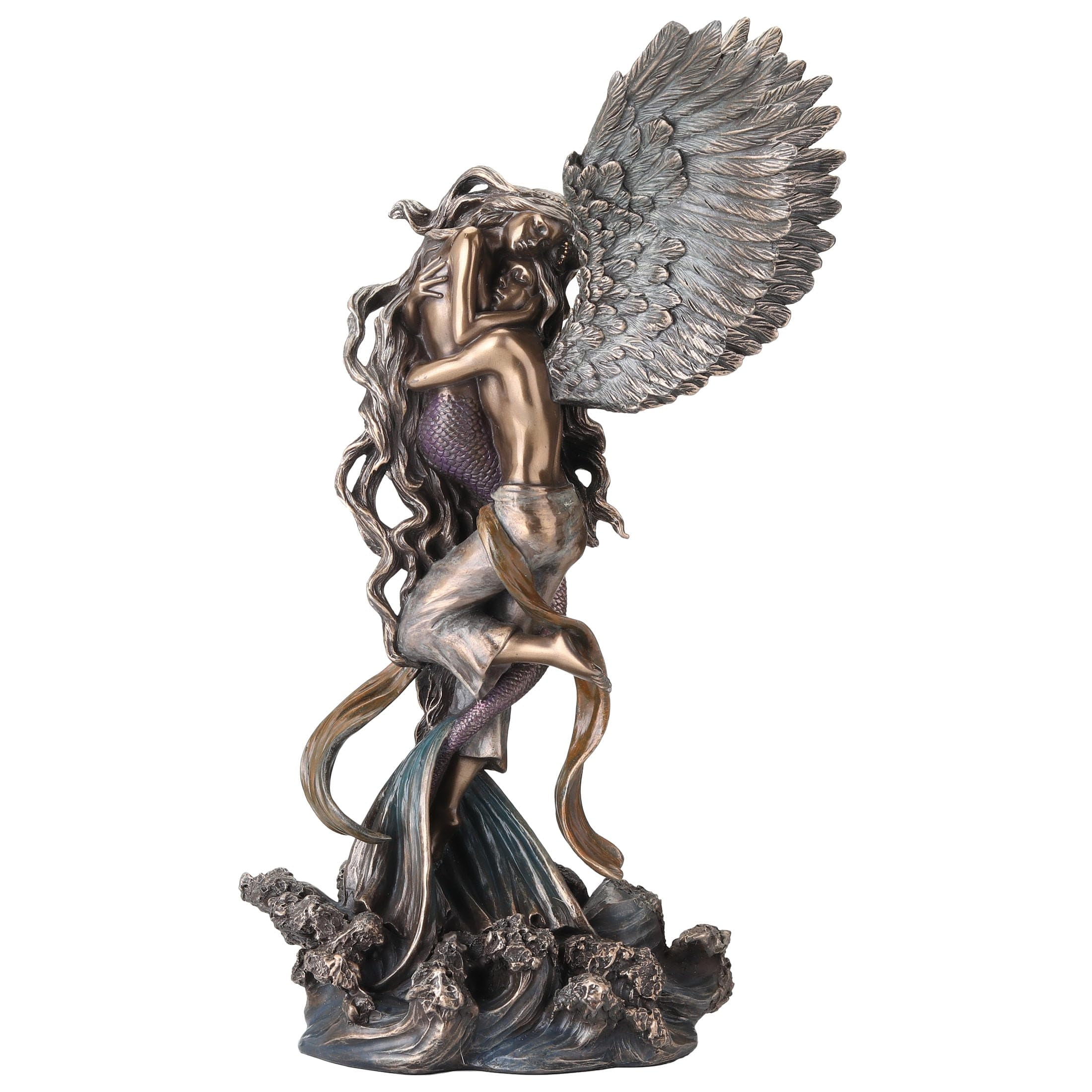Impossible Love Angel & Mermaid Lovers Statue By Artist Selina Fenech ...