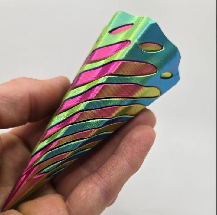 Impossible Pyramid Passthrough Sculpture,3D Printed Spiral Cone Fidget ...