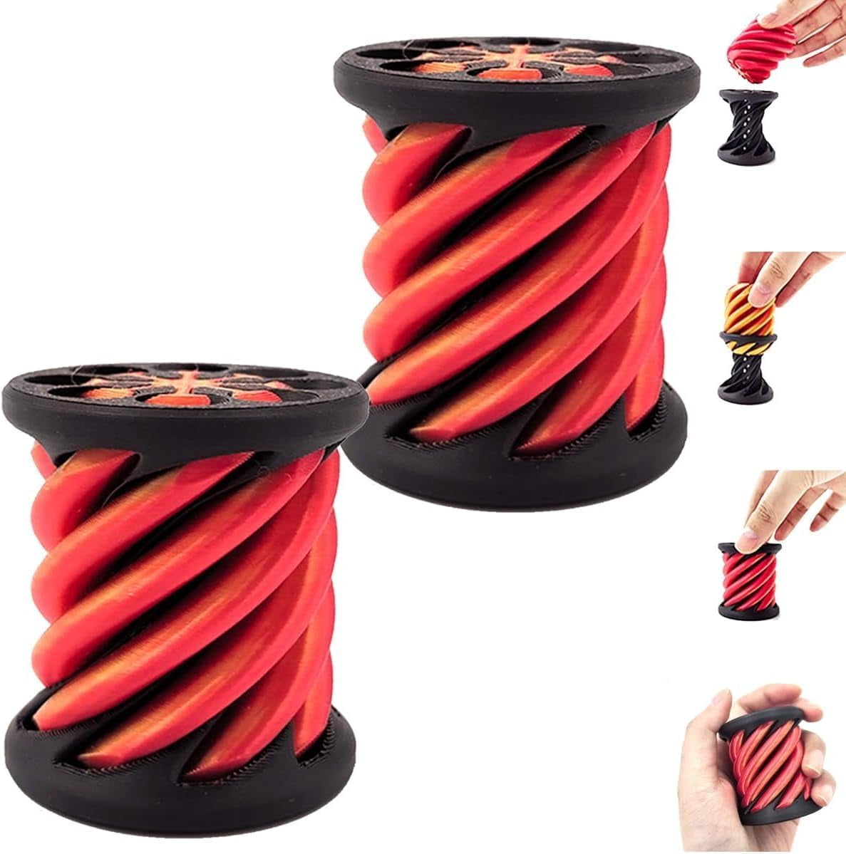 Impossible Pyramid Passthrough Sculpture, Helix Screw Fidget Toy, pass ...