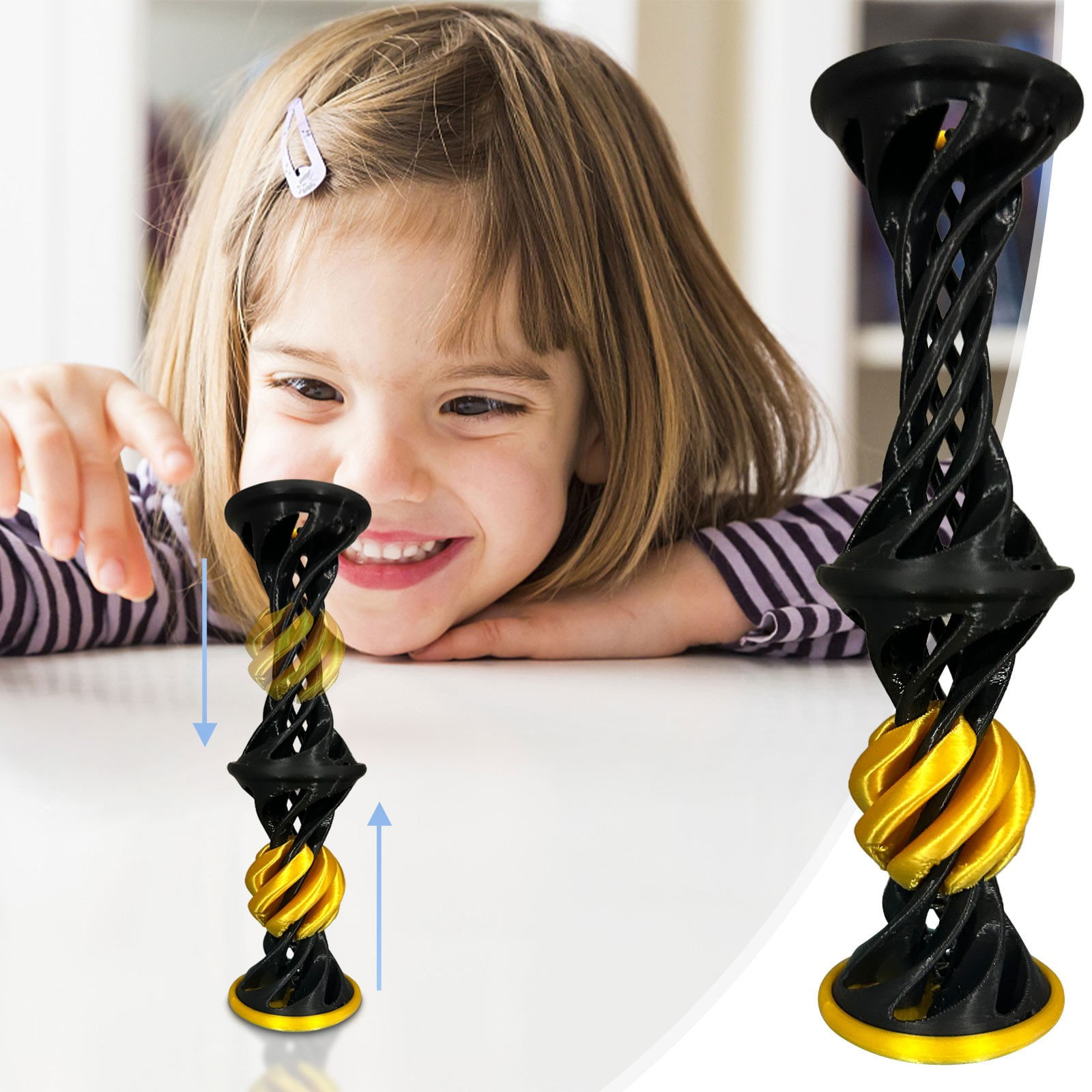 Impossible Pyramid Passthrough Sculpture, Vortex Thread Illusion, 3D ...