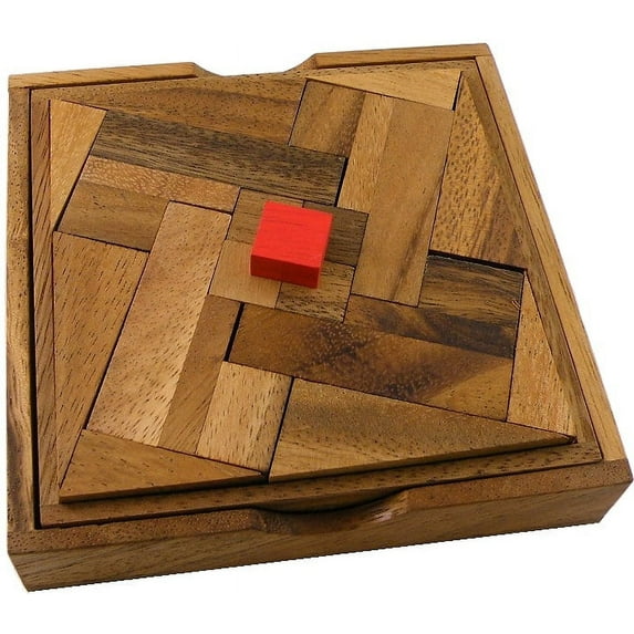 Impossible Square - Wooden Puzzle Brain Teaser - Walmart.com