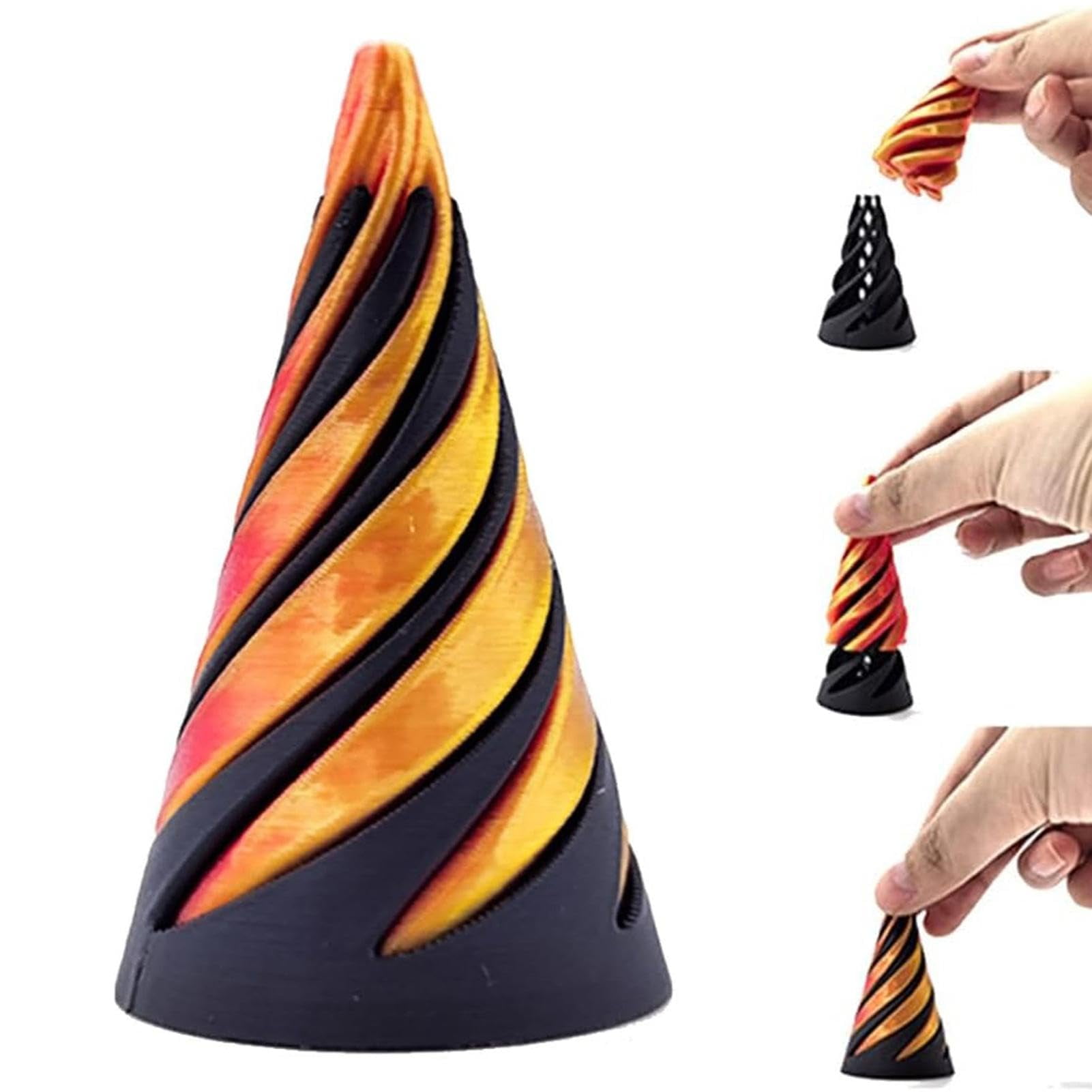 Impossible cone,Impossible Pyramid Passthrough Sculpture,3D Printed ...