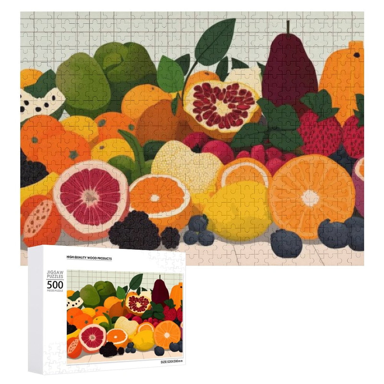 Impossible jigsaw puzzle for adults，Abundant Fruit Showcase500 PCS ...