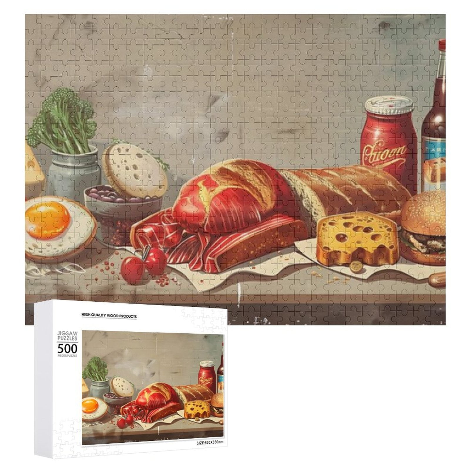 Impossible jigsaw puzzle for adults，Abundant Grocery Display500 PCS ...