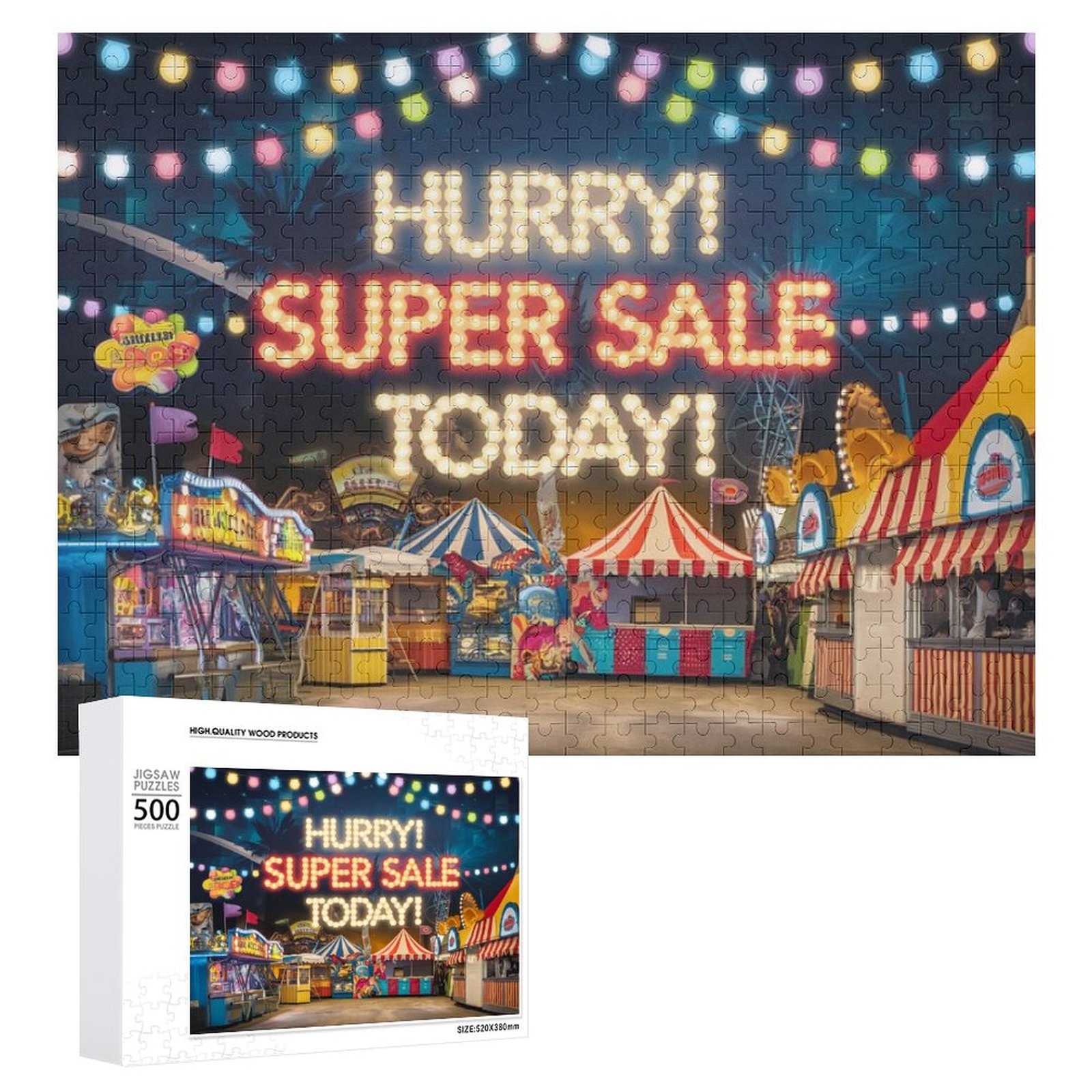 Impossible jigsaw puzzle for adults，Magical Carnival Nights500 PCS ...